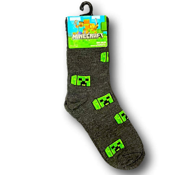 Mojang | Accessories | Kids Minecraft Funny Novelty Crew Socks Nwt ...